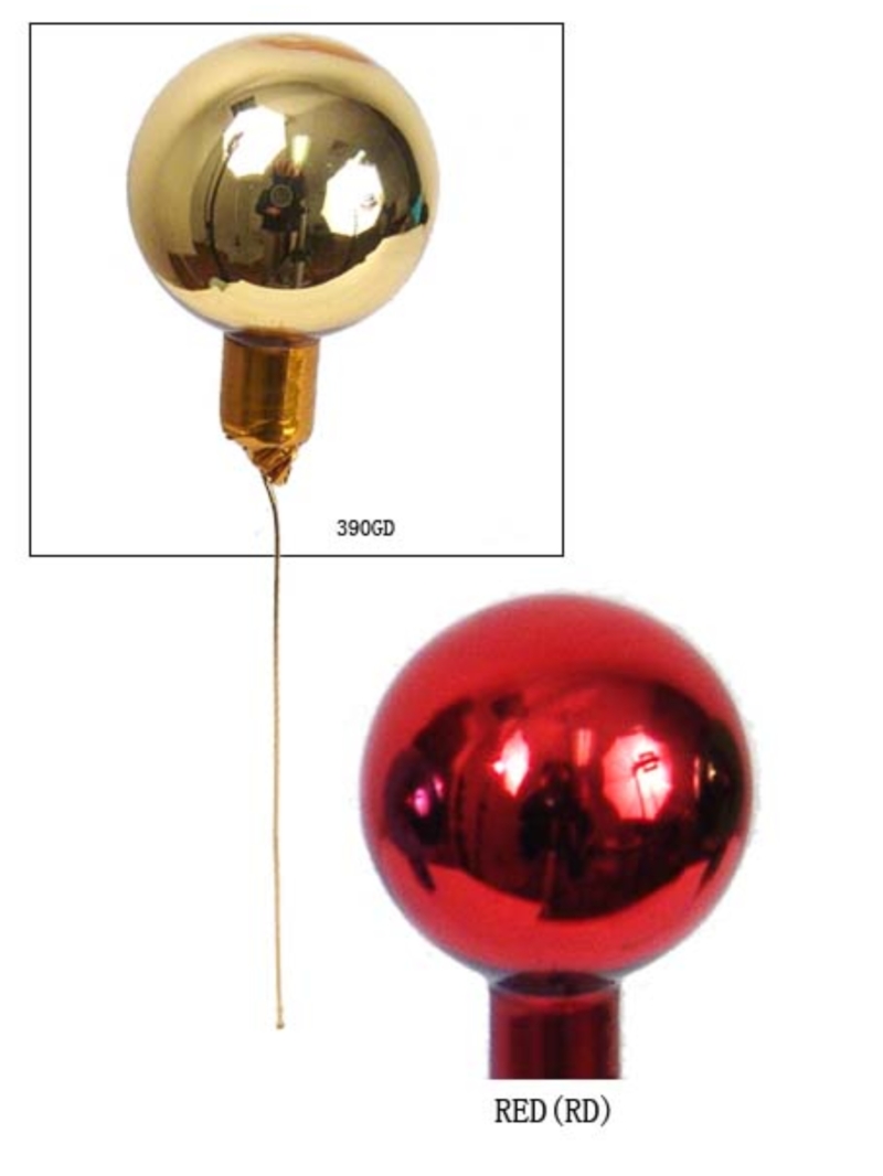 Red 60MM Glass Ball, 12 per bunch, Bulk set of 12 bunches per box ...