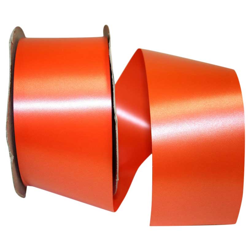 Embossed Florentine Ribbon Polypropylene - Orange 2 ¾ Inch
