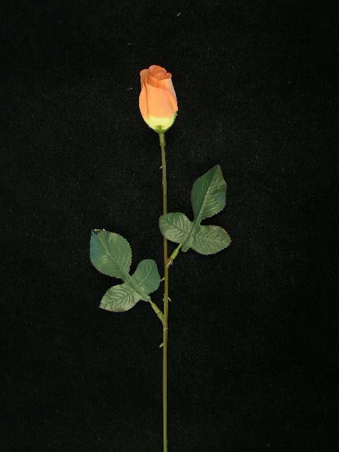 gold rosebud silk flower