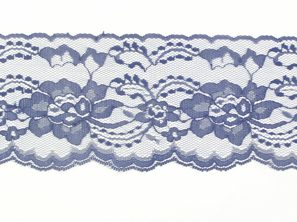 4 Inch Flat Lace Navy Blue