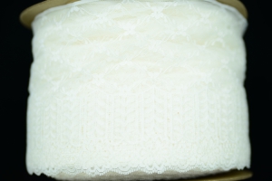 6.5 Inch Flat Double Edge Galloon Lace, Ivory